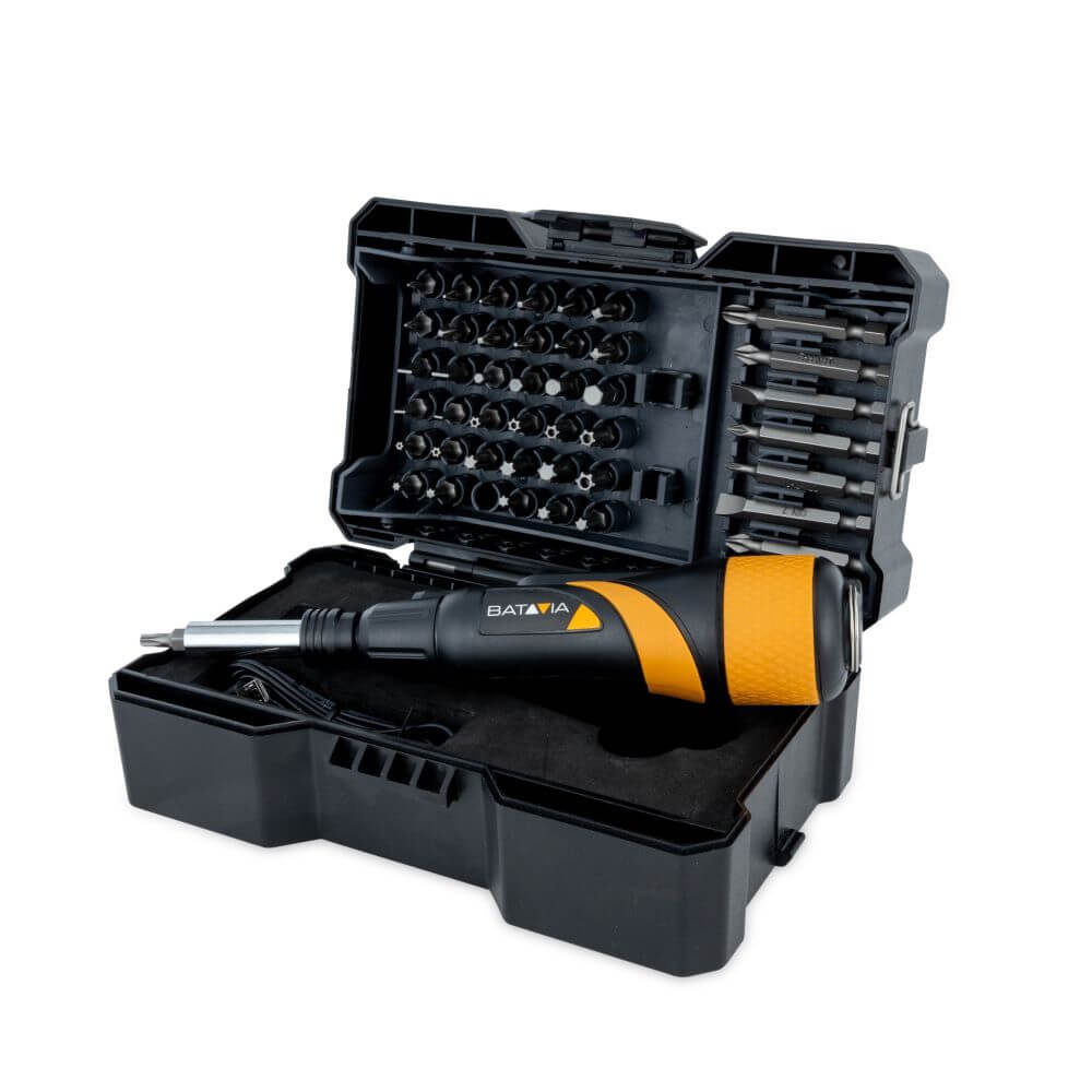 3.6V Maxxgrip Screwdriver | Incl. 44 pcs Bitset and Storage Case – Batavia